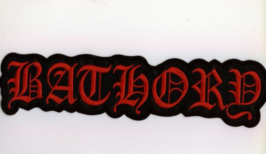 Bathory - Red Logo Back Patch - Etsy