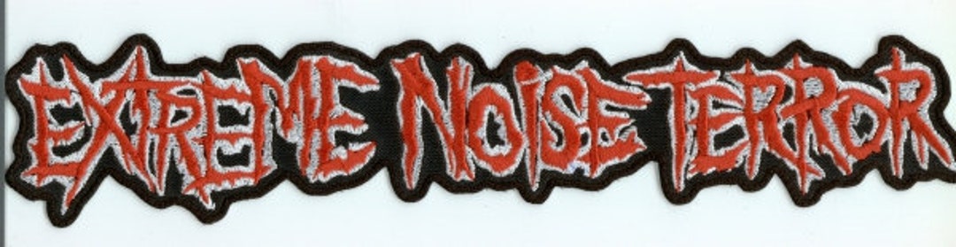 Extreme Noise Terror Red White Logo Back Patch - Etsy