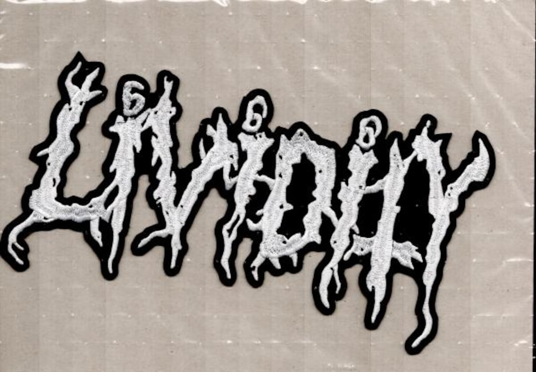 Lividity White Logo Back Patch - Etsy