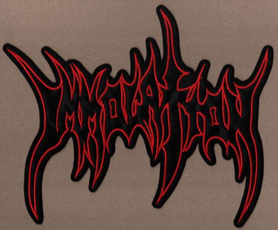 Immolation Red Logo Back Patch - Etsy