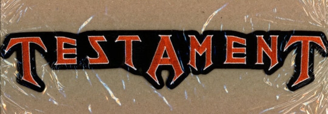Testament White Orange Logo Back Patch - Etsy