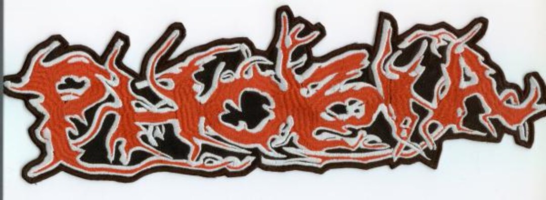 Phobia Red White Logo Back Patch - Etsy