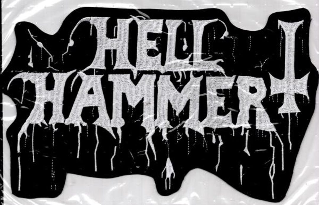 Hellhammer White Logo Back Patch - Etsy