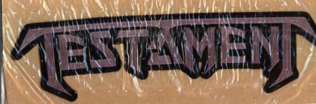 Testament Gray Logo Back Patch - Etsy