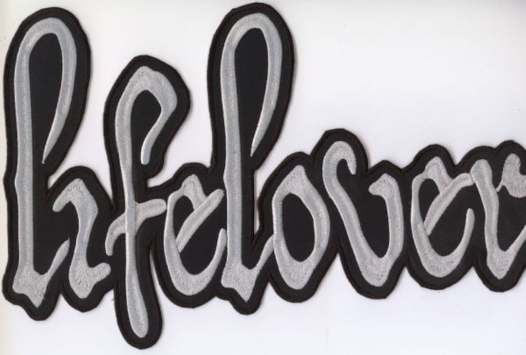 Lifelover White Logo Back Patch - Etsy