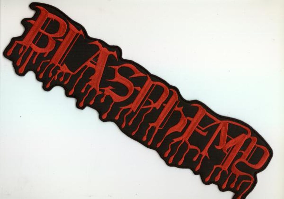 Blasphemy Red Blood Logo Back Patch - Etsy Canada