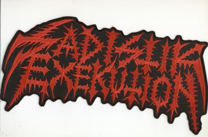 Sadistik Exekution Red Logo Back Patch - Etsy