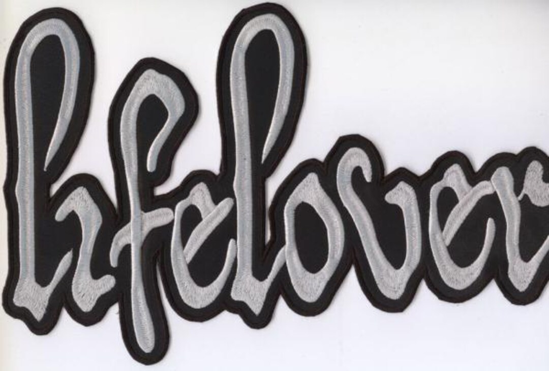 Lifelover - White Logo Back Patch - Etsy