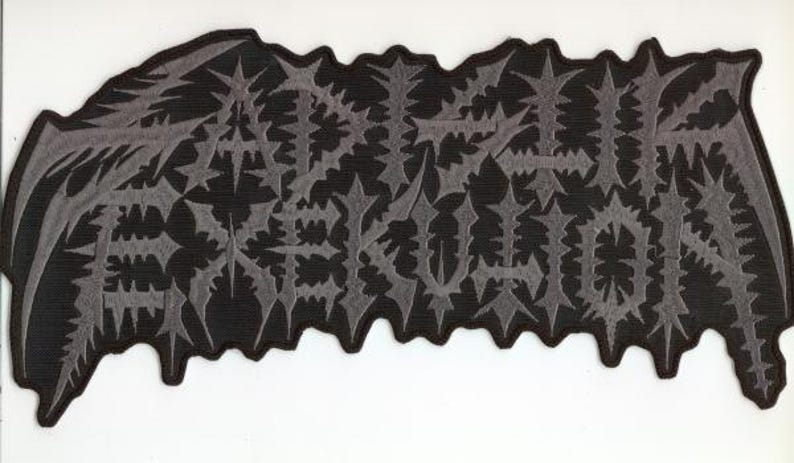 Sadistic Execution - Grey Logo Back Patch - Etsy