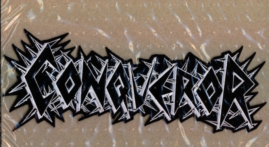Conqueror White Logo Full Shape Back Patch - Etsy