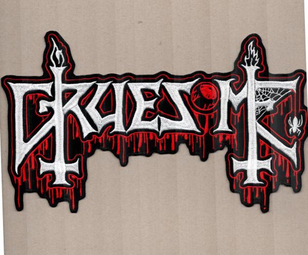 Gruesome Red White Logo Back Patch - Etsy