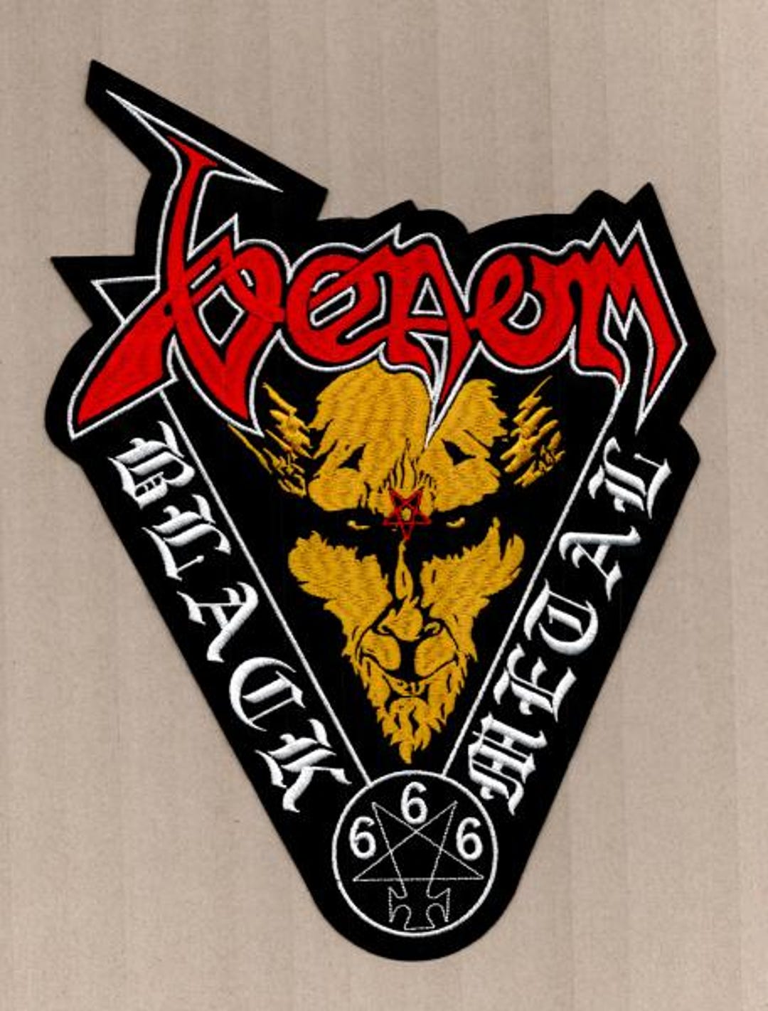 Venom Black Metal 666 Backpatch - Etsy