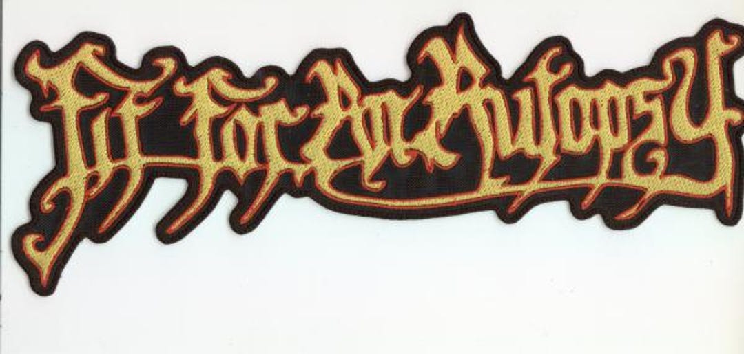 Fit for an Autopsy Red Yellow Red Logo Back Patch - Etsy