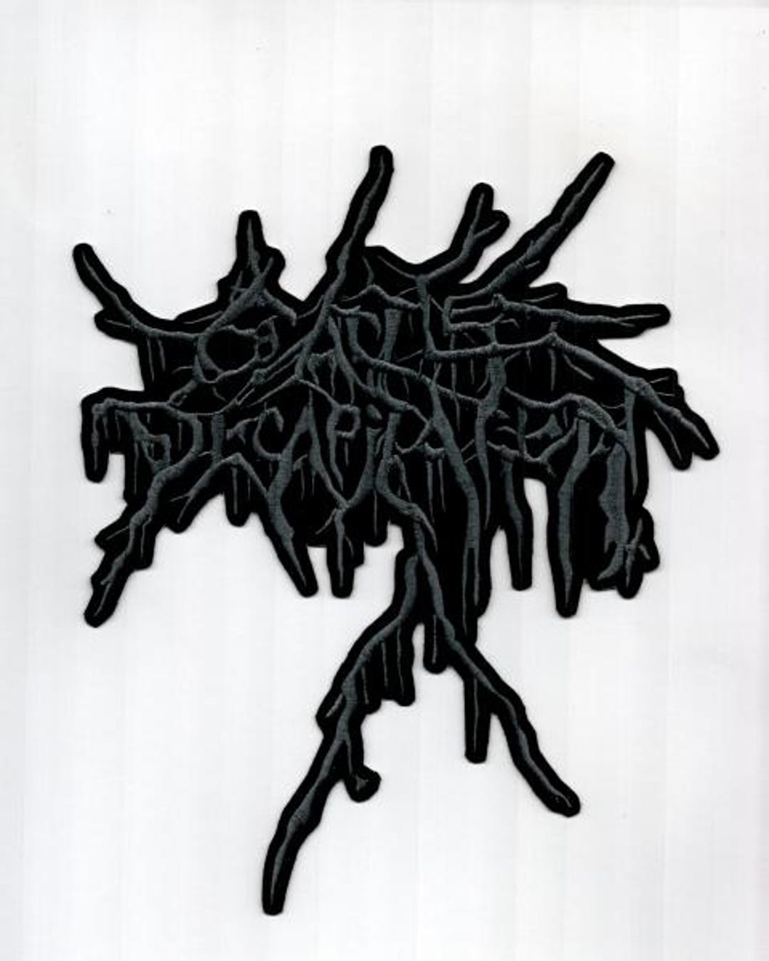 Cattle Decapitated - Grey Logo Back Patch - Etsy UK