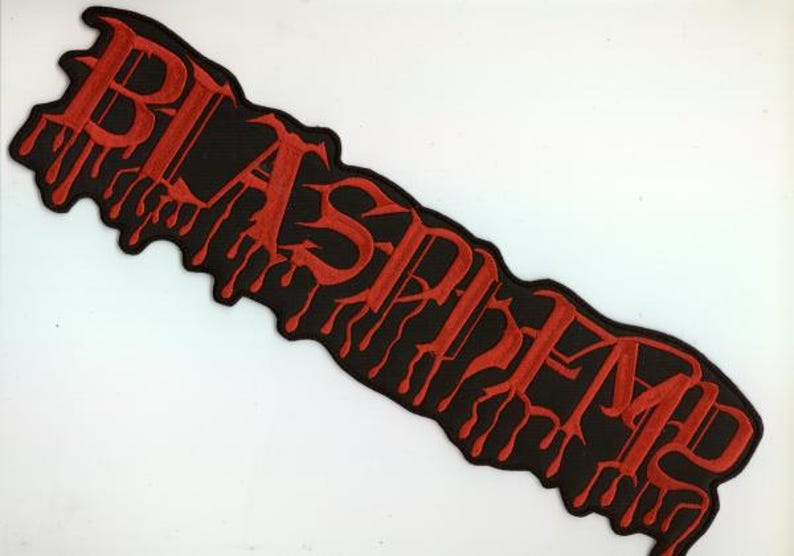 Blasphemy - Red Blood Logo Back Patch - Etsy