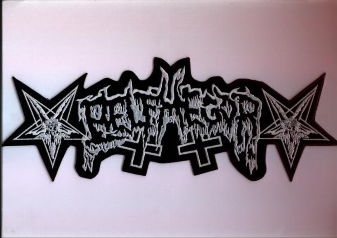 Belphegor White Pentagram Logo Backpatch - Etsy