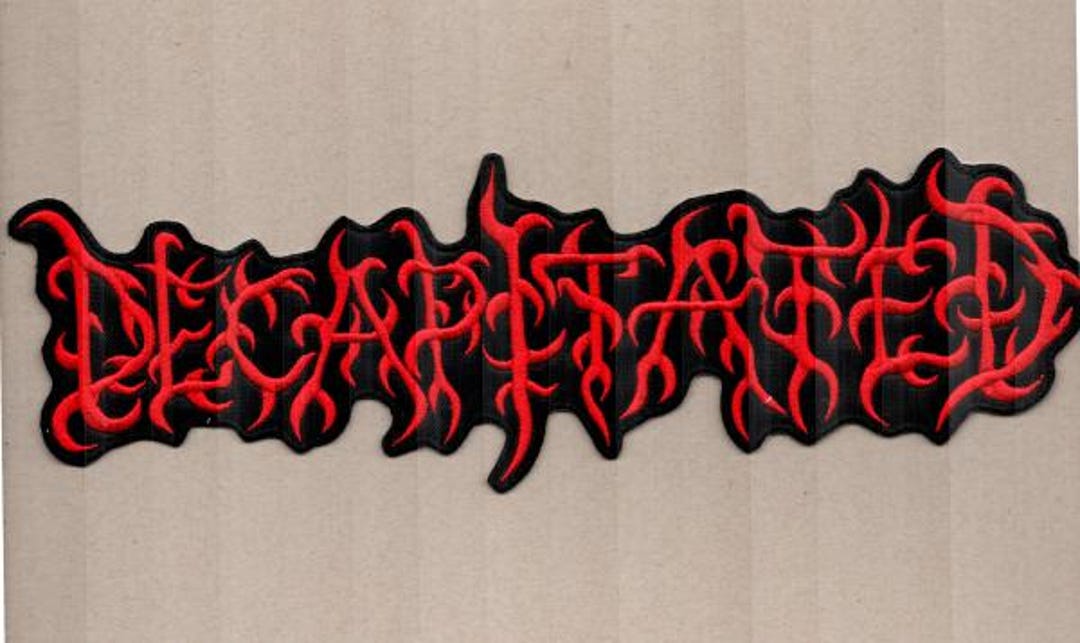 Decapitated - Red Logo Back Patch - Etsy