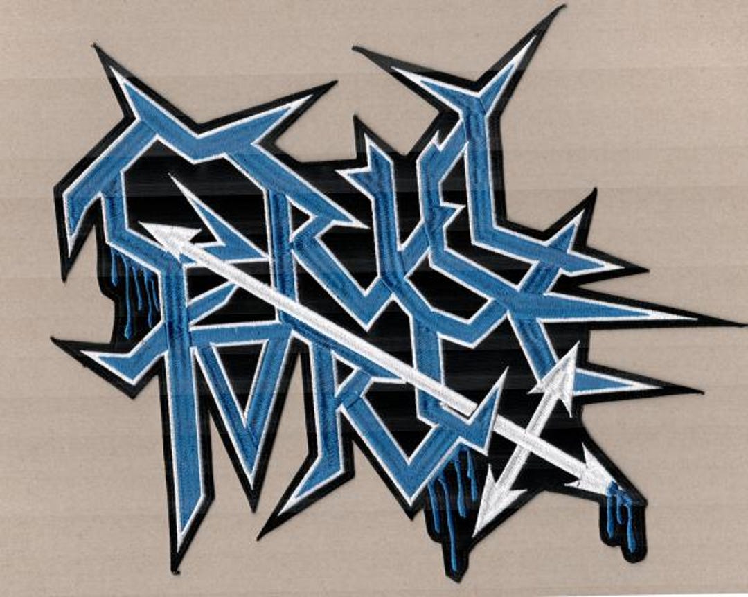 Cruel Force - White Blue Logo Back Patch - Etsy