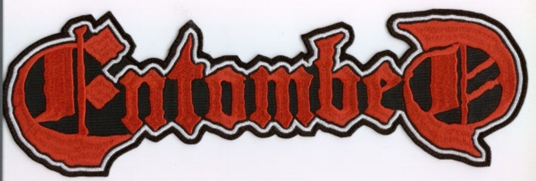 Entombed Red White Logo Back Patch - Etsy