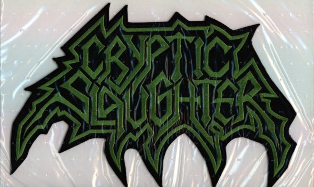 Cryptic Slaughter Green Logo Back Patch - Etsy