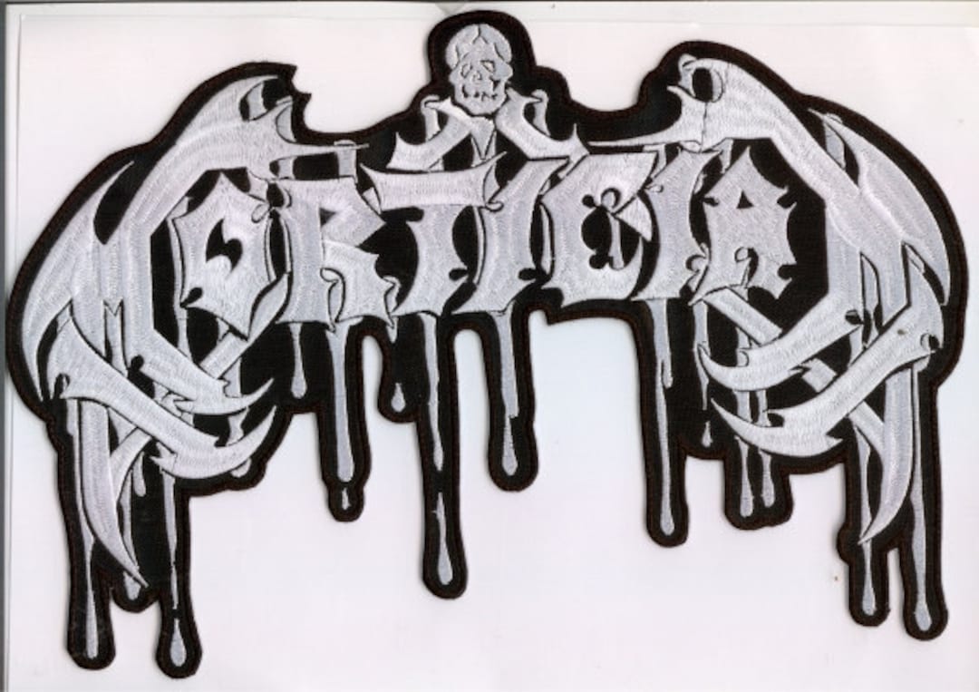 Mortician White Logo Back Patch - Etsy