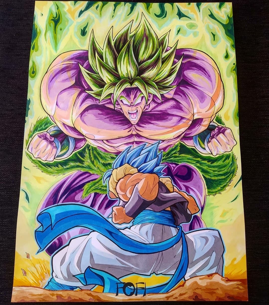 Gogeta Vs Broly Drawings