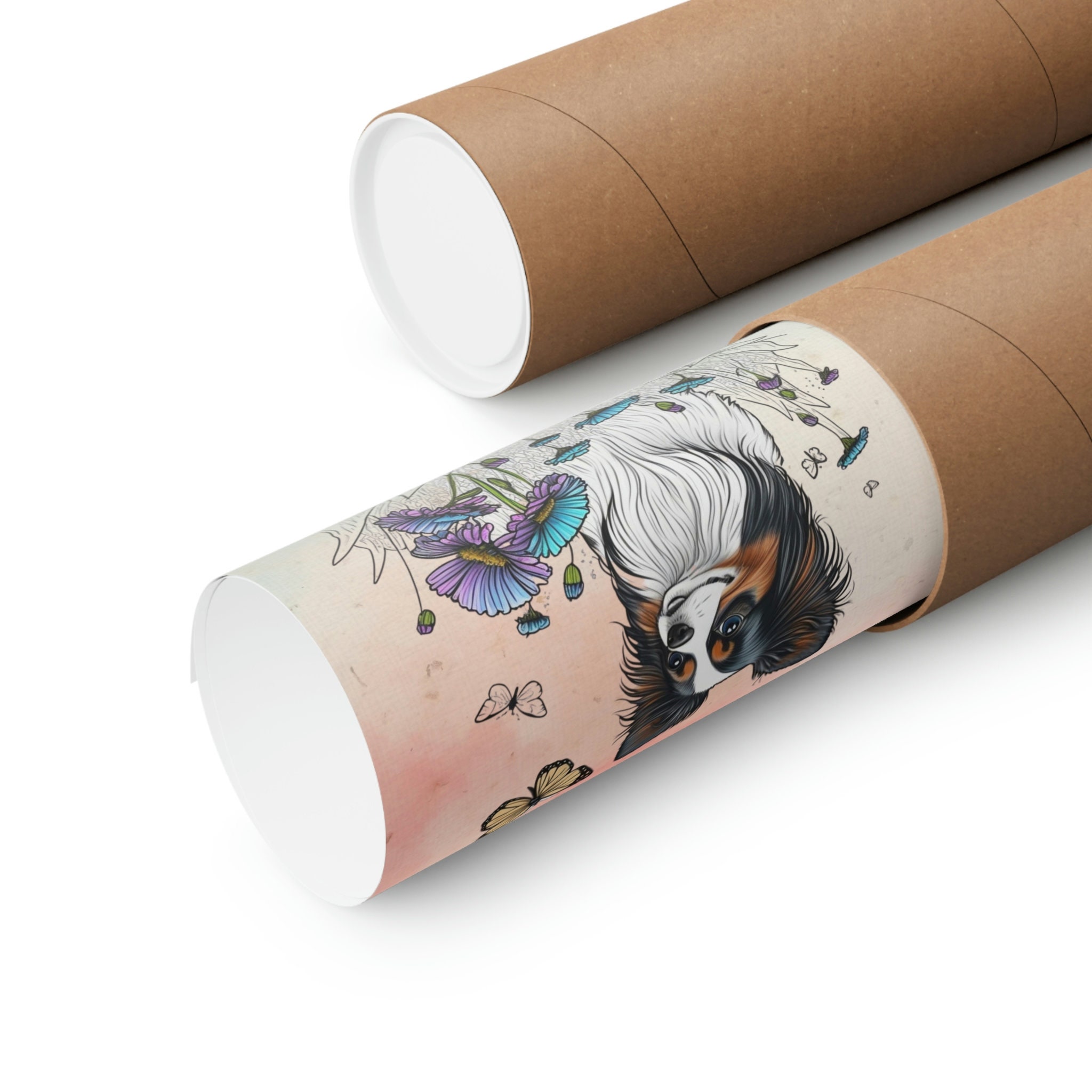 Papillon Dog Artwork With Poem | Multiple Sizes | Home Decor | Gift for ...