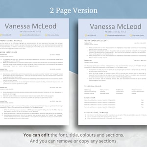 Best Australian Format Resume Template for MS Word and Pages With ...