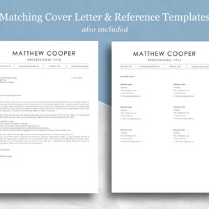 Australian Format CV, Professional Resume Template, ATS Friendly CV ...