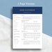 Clean Modern Resume Australian Format, Without Photo, Fully ...