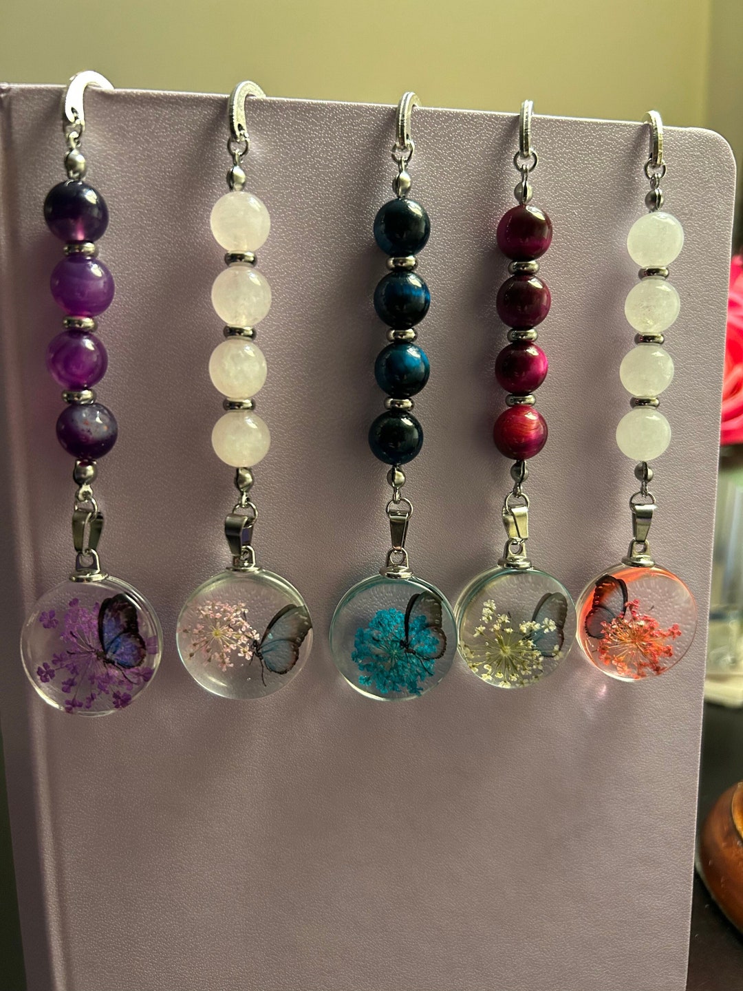 Handmade Natural Stone Bookmarks - Etsy