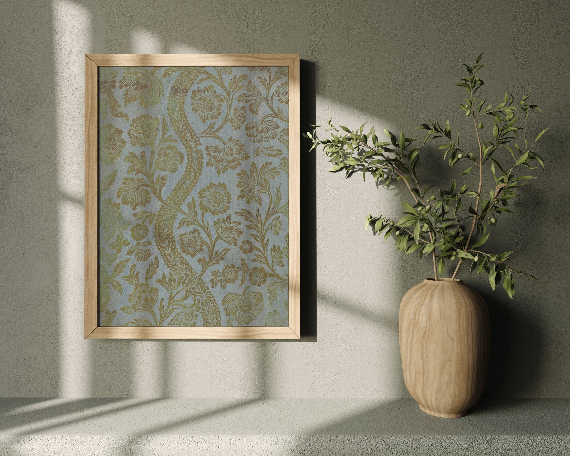 PRINTABLE Vintage Tapestry Wall Art Neutral Antique Pattern Decor ...