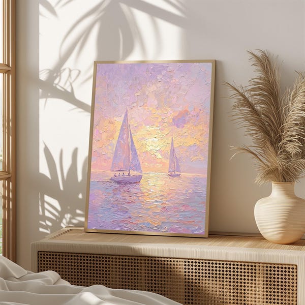 Pastel Sailboat - Etsy