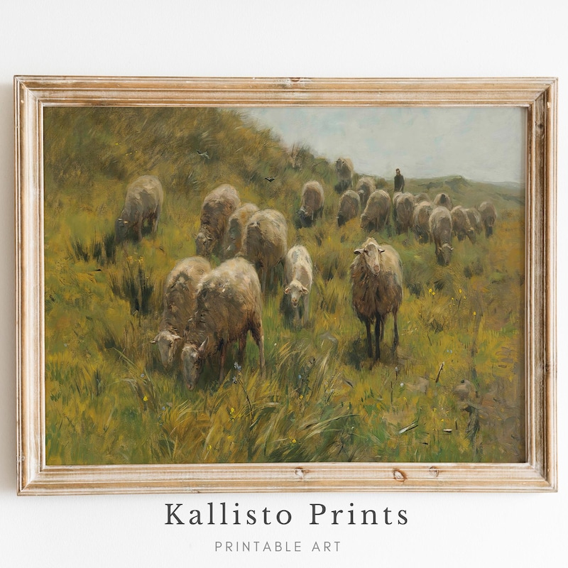 Pastoral Scene - Etsy