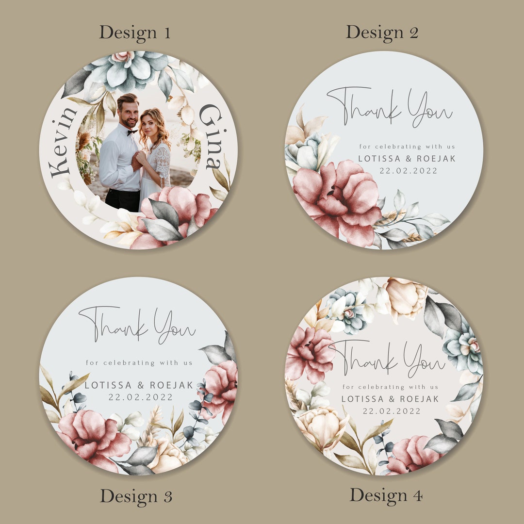 Wedding Stickers | Personalised Wedding Stickers | Custom Stickers for ...