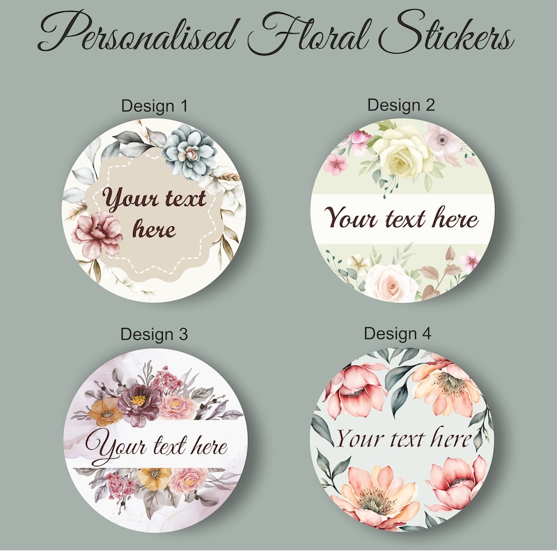 Floral Stickers - Etsy UK