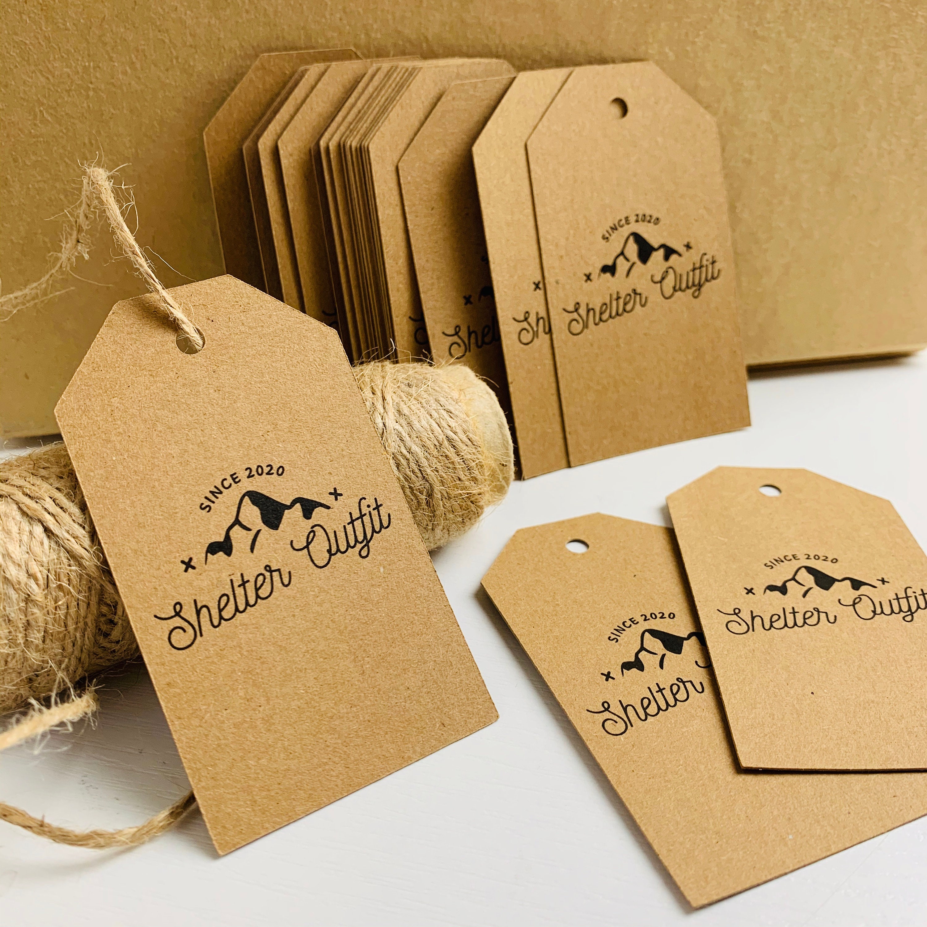 Custom Craft Tags, Personalised Tags, Brown Paper Tags, Business Logo ...