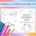PRINTABLE Father's Day Coloring Card | Father's Day Card | Color Your ...