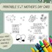 Printable Mother’s Day Card for Kids | Mother’s Day Coloring Card | DIY ...