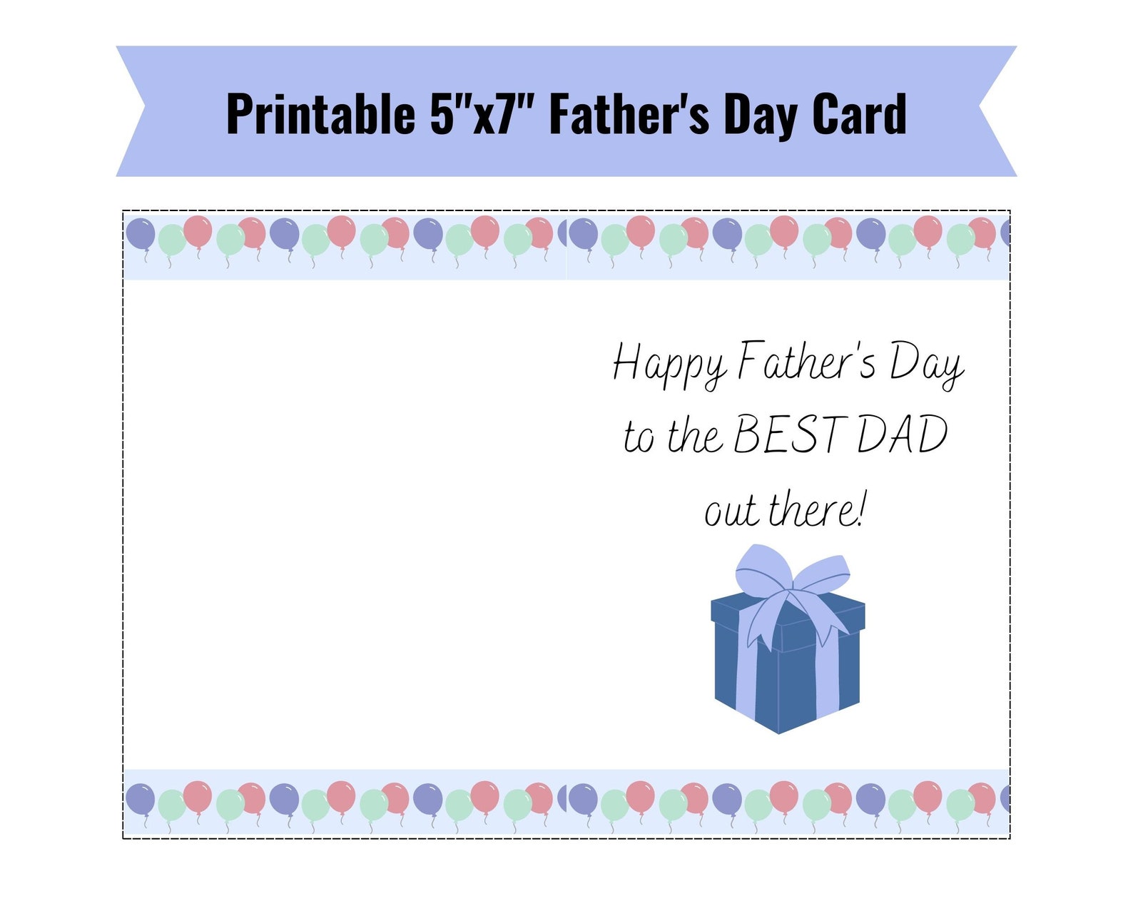 PRINTABLE Father’s Day Card | Father’s Day Card Printable | Digital ...