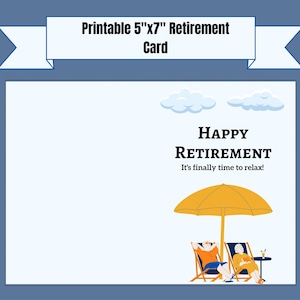 PRINTABLE Happy Retirement Card | Happy Retirement Greeting Card ...