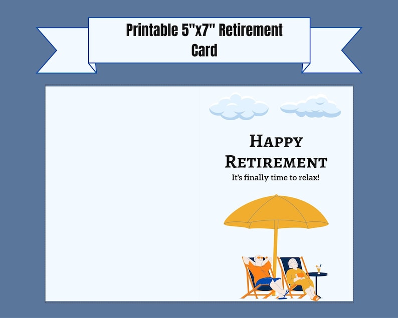 PRINTABLE Happy Retirement Card | Happy Retirement Greeting Card ...
