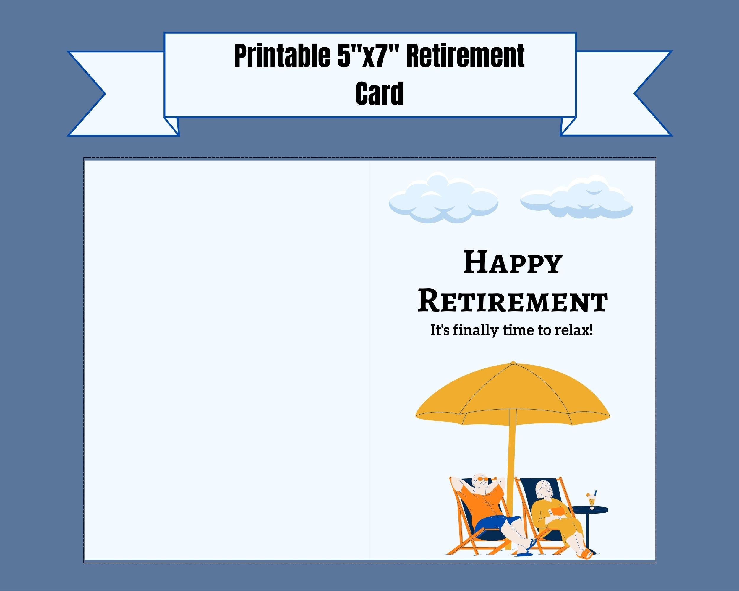 PRINTABLE Happy Retirement Card | Happy Retirement Greeting Card ...