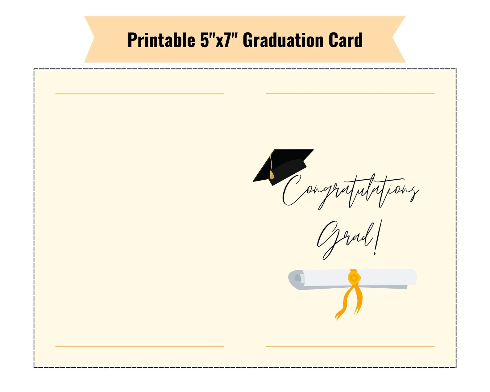 PRINTABLE Graduation Greeting Card | Printable Grad Card | Cute ...