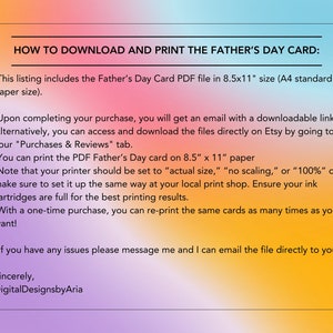 PRINTABLE Father's Day Coloring Card | Father's Day Card | Color Your ...