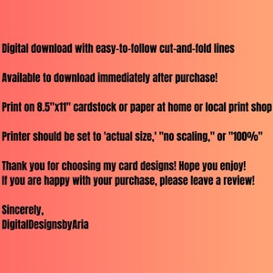 PRINTABLE Birthday Greeting Card | Birthday Printable Card | Digital ...