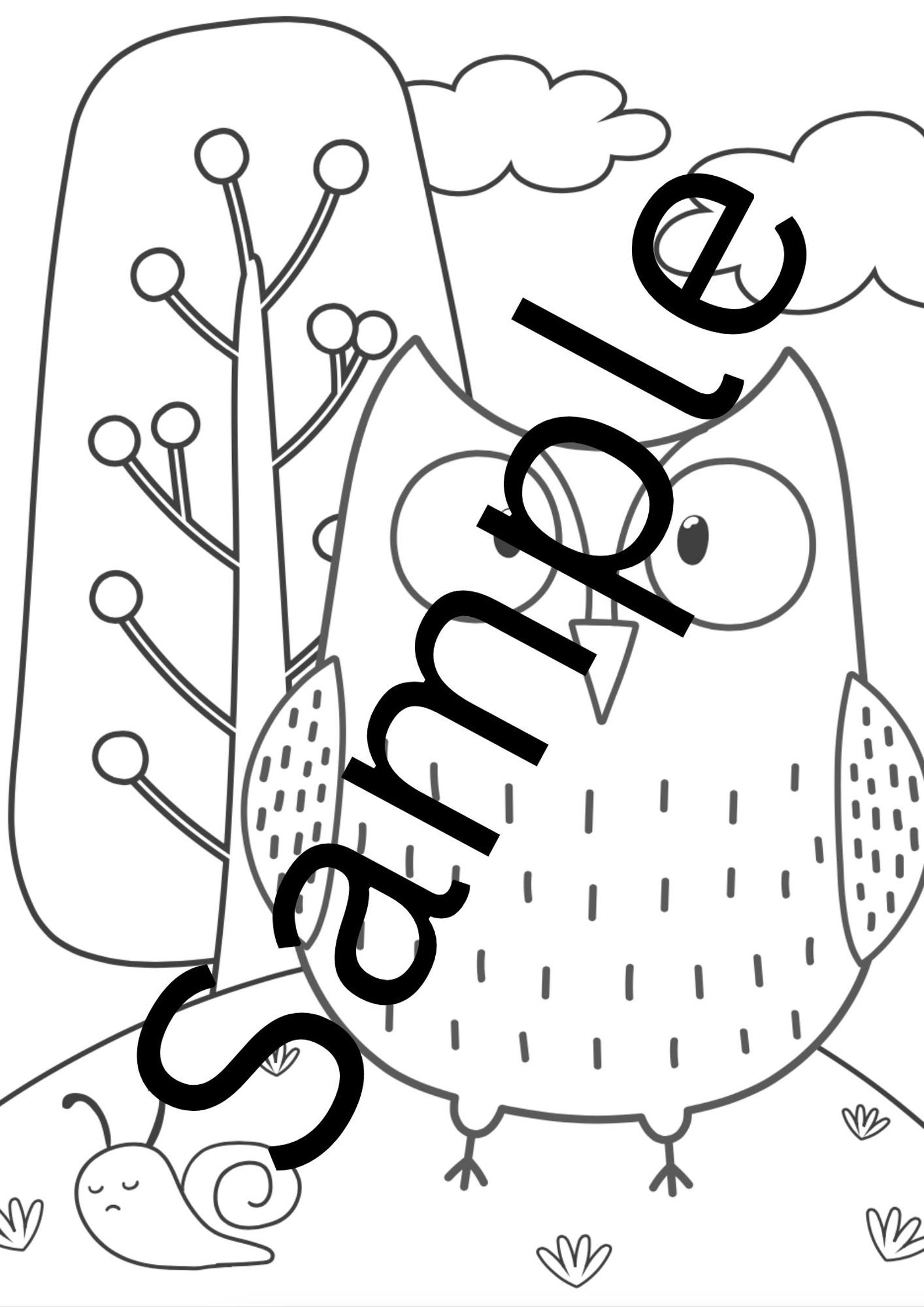 Owl Cute Colouring 21 Pages. Engaging, Adorable, Enjoyable for Kids Owl ...