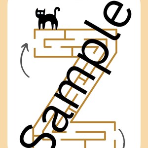 Cat and Mouse Alphabet Maze Chase - Etsy