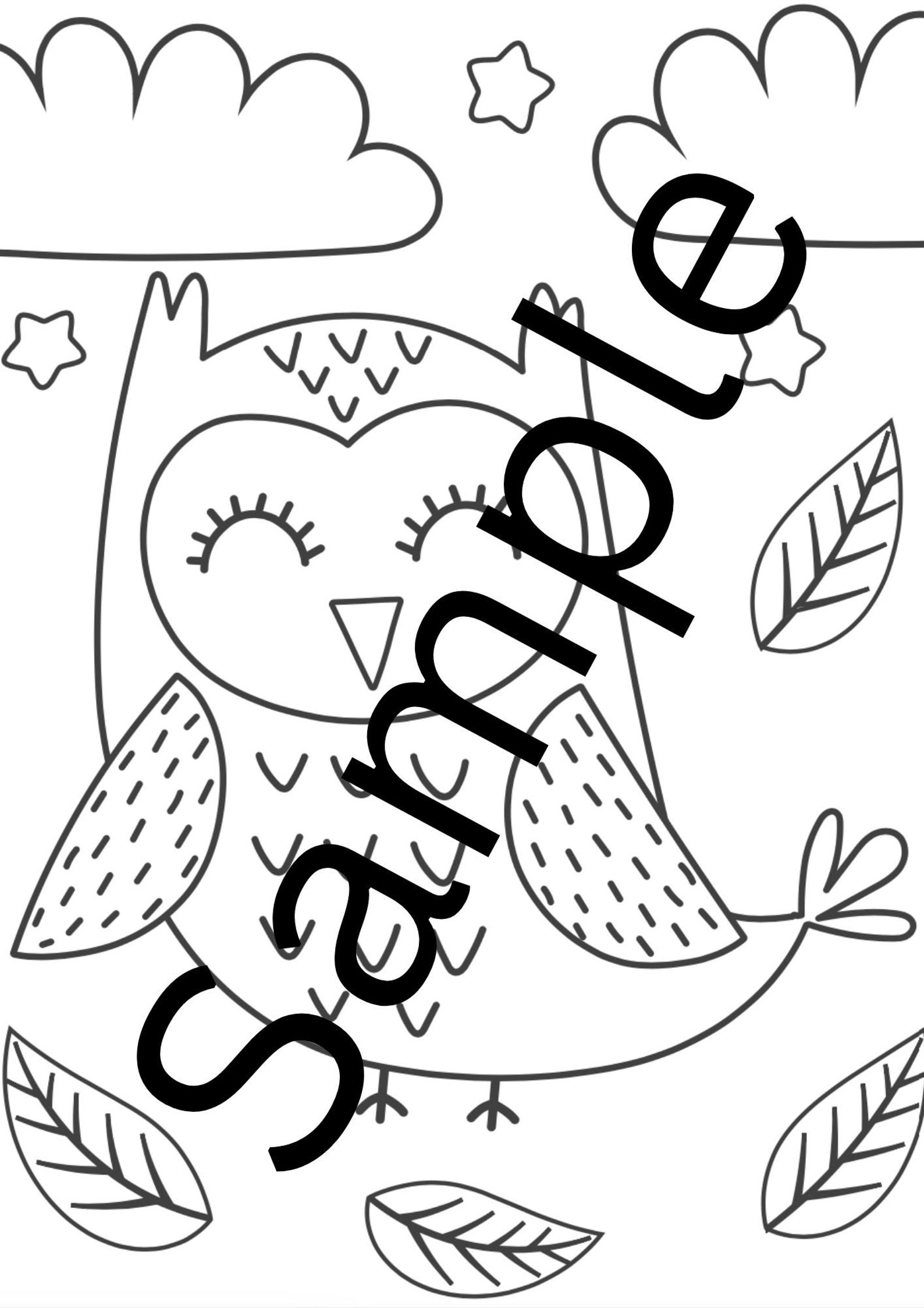 Owl Cute Colouring 21 Pages. Engaging, Adorable, Enjoyable for Kids Owl ...