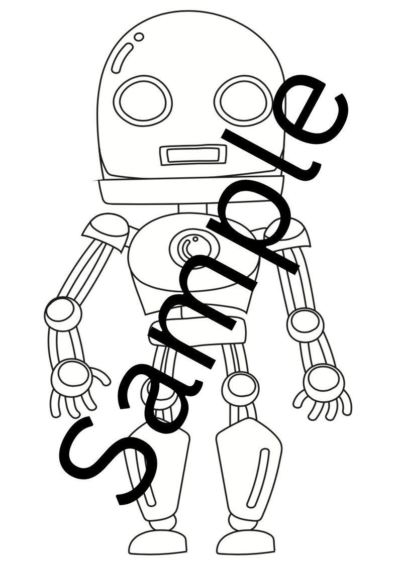 Robot Colouring 50 Pages. Looking for a Colouring Pal to Energise Your ...